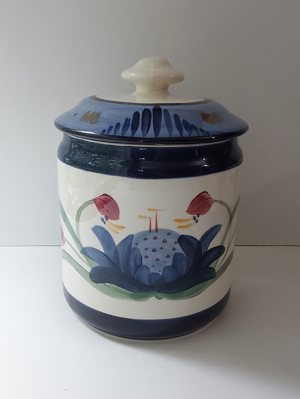 Gail Pittman | Kitchen | Gail Pittman Handpainted Ceramic Canister ...